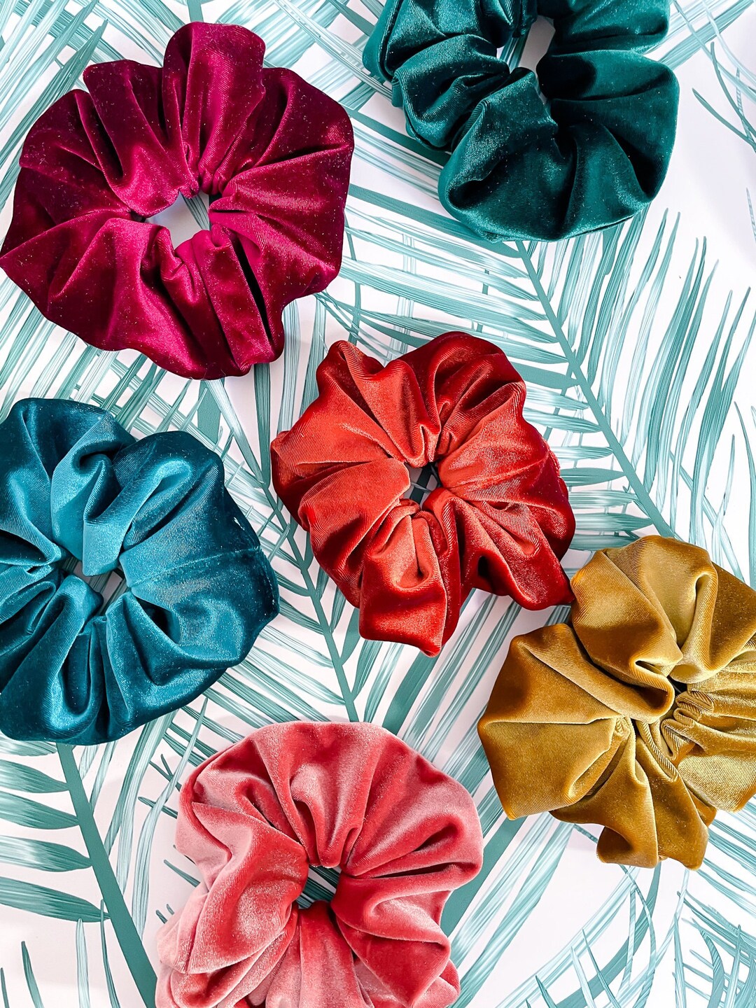 Giant Velvet Scrunchie Oversized Fun Gift / Olive / Emerald / Autumn ...