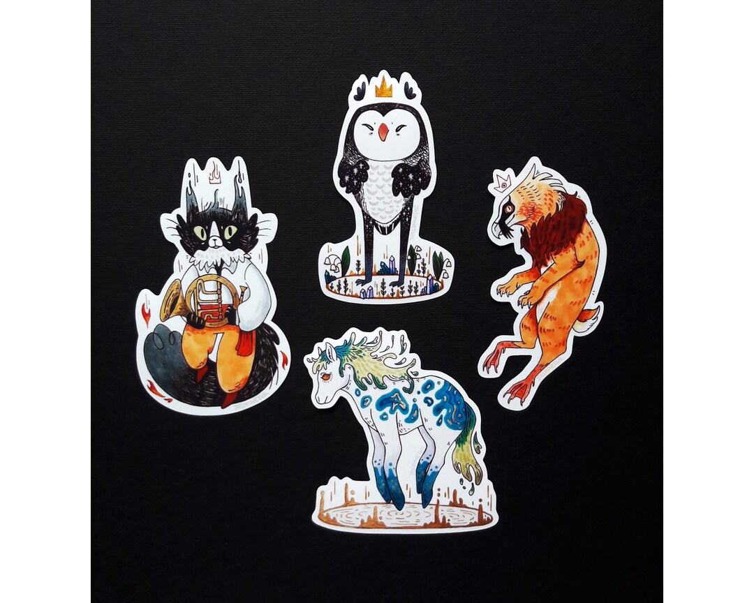 Goetic Demons Sticker Pack- King Beleth, Prince Stolas, Prince Ipos ...