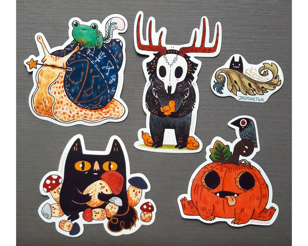 Inktober 2019 Sticker Pack, Cute, Decorative, Happiness, Stocking ...