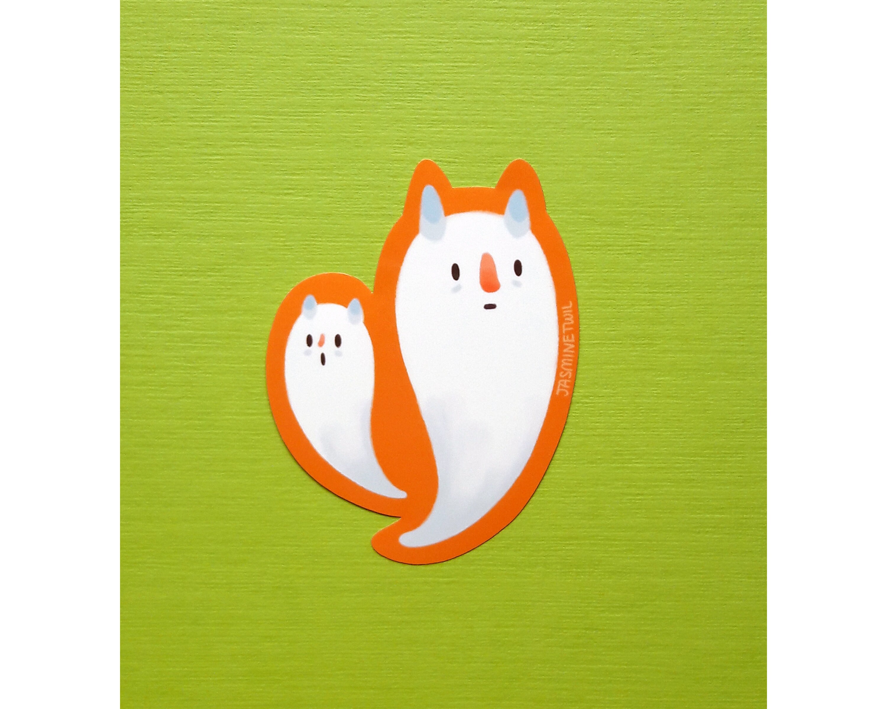 Dubious Ghosts Sticker Halloween Cute Spooky | Etsy