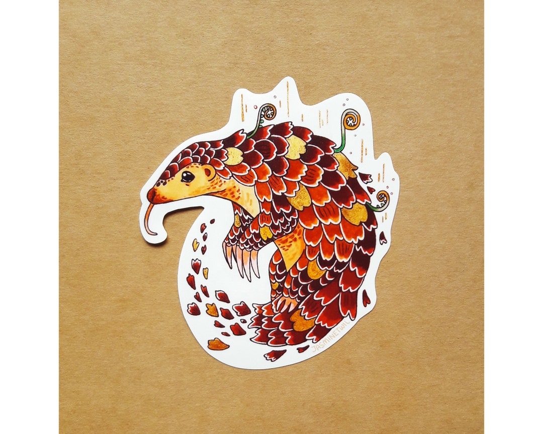 Pangolin Sticker, Awareness, Wildlife, Cute, Decorative, Happiness ...