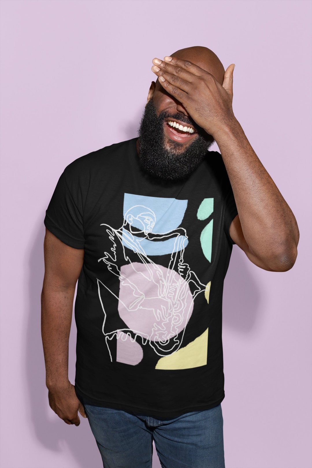 John Coltrane Abstract Retro 90s Tee Shirt - Etsy