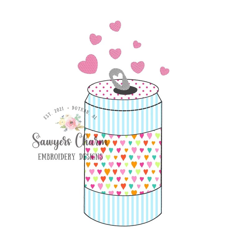 BUNDLE Soda Can/pop With Heart Fizz, Bean & Zigzag Stitch Machine ...
