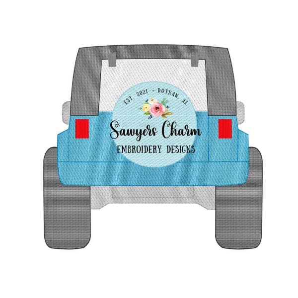 Jeep Embroidery Design - Etsy