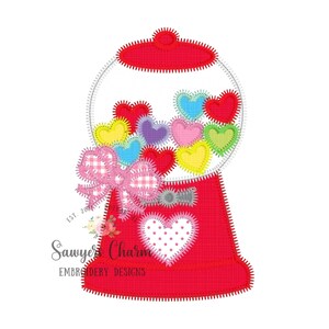 BUNDLE Heart Gumball Machine With Bow Zigzag & Bean Stitch Machine ...