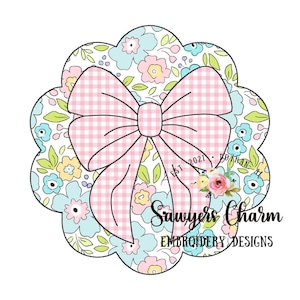 Scallop Patch With Bow, Bean & Zigzag Stitch Applique BUNDLE ...