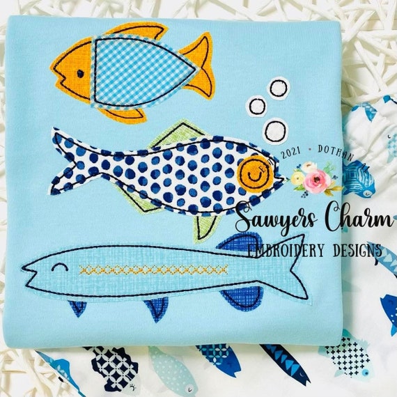 BUNDLE Fish Trio Bean Stitch AND Sketch Stitch Machine | Etsy