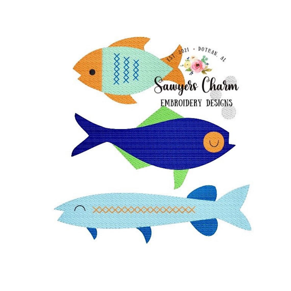BUNDLE Fish Trio Bean Stitch AND Sketch Stitch Machine - Etsy