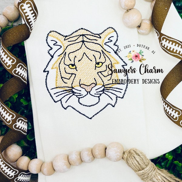 Bean Stitch Tiger - Etsy