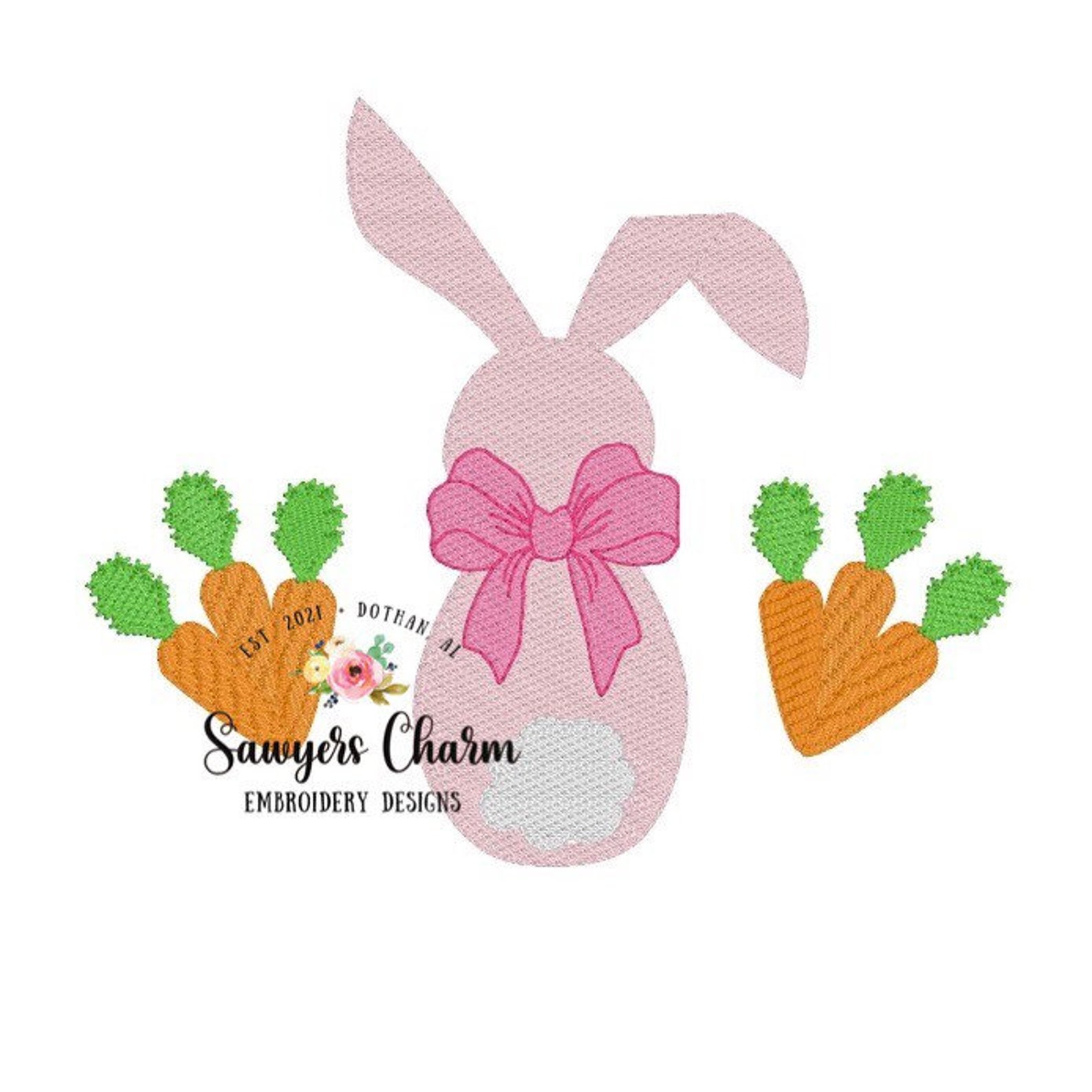 BUNDLE Girl and Boy Easter Bunny Carrots Trio Sketch Machine | Etsy