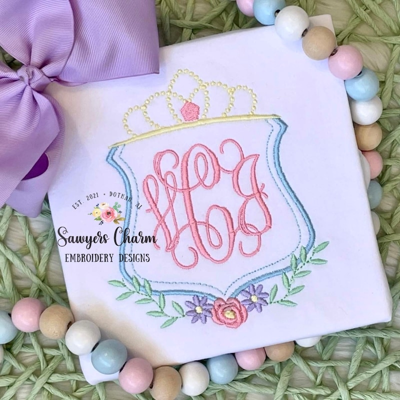 Crown Monogram - Etsy