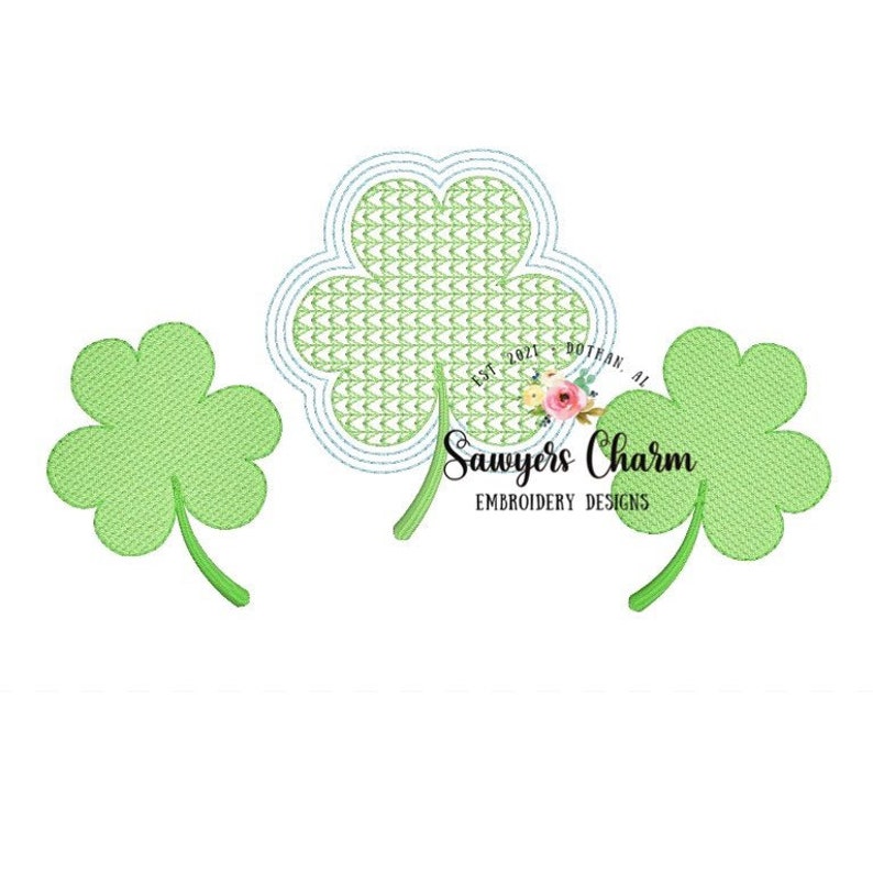 BUNDLE St. Patrick's Day Shamrock Clover Trio Machine | Etsy