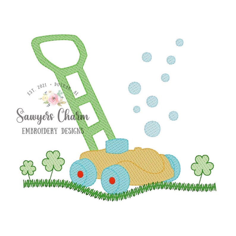 BUNDLE Toy Bubble Mower Sketch Stitch Machine Embroidery Design, All 6 ...