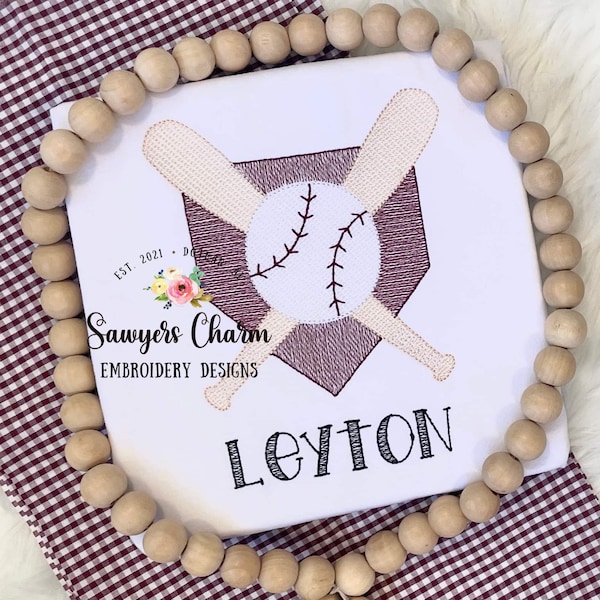 Softball Embroidery - Etsy