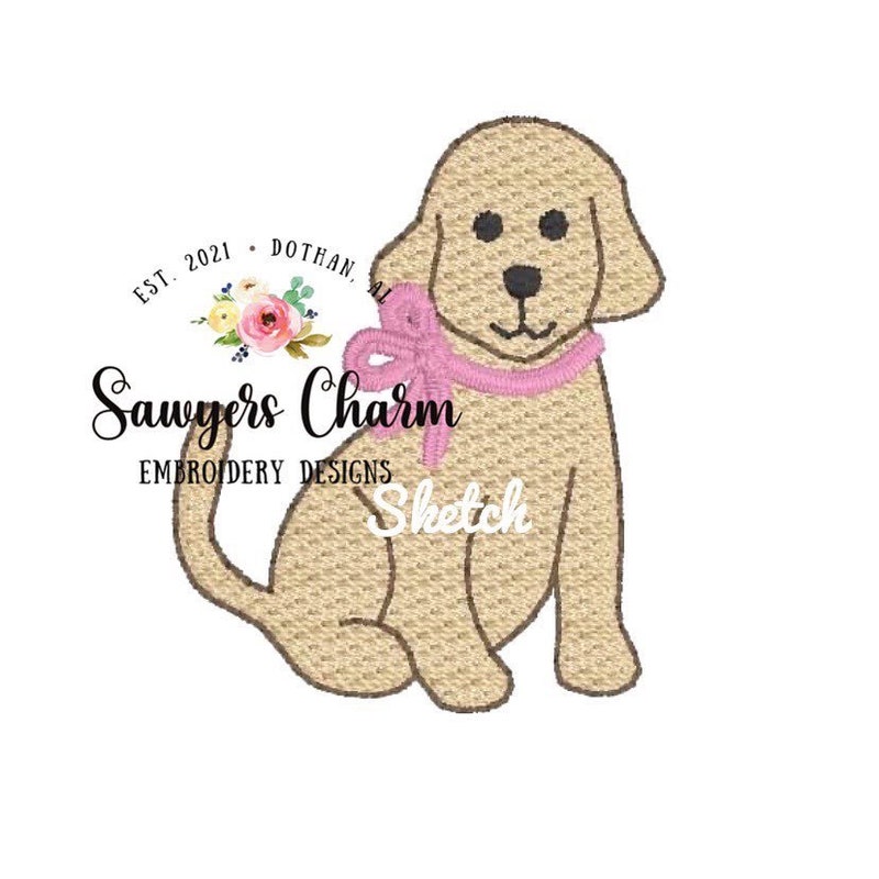 Puppy Embroidery - Etsy