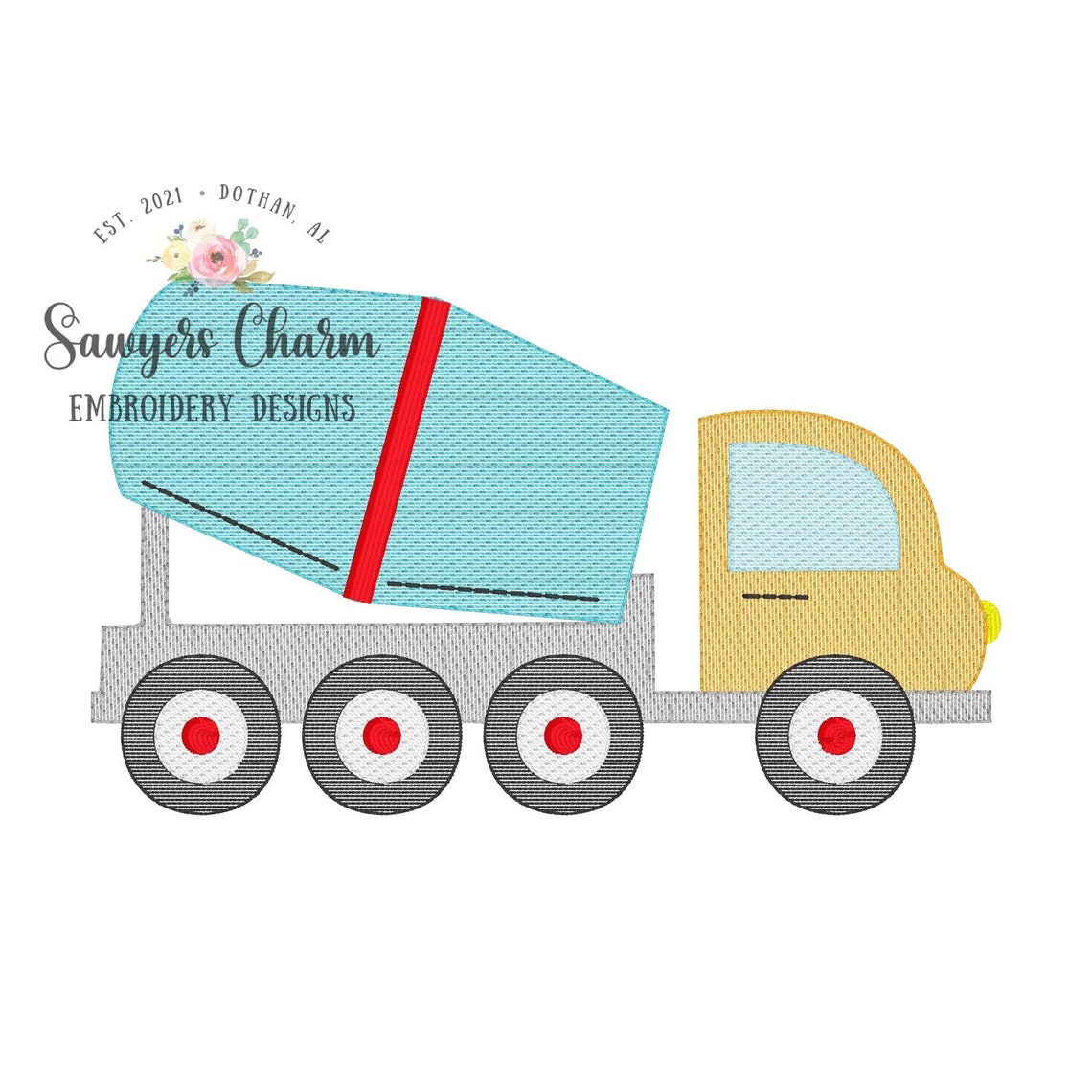 BUNDLE of Sketch Stitch Construction Trucks Machine Embroidery Designs ...
