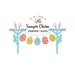 Easter Bunny Ears Lineman With Eggs Bunting Banner, Sketch Stitch ...