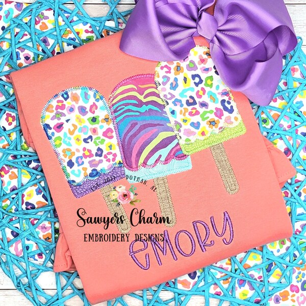 Popsicle Stitch Embroidery Design - Etsy