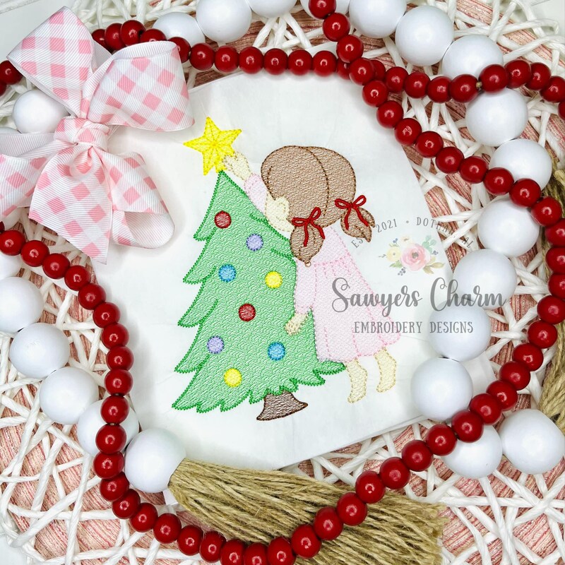 Cross Embroidery Design Little Girl - Etsy