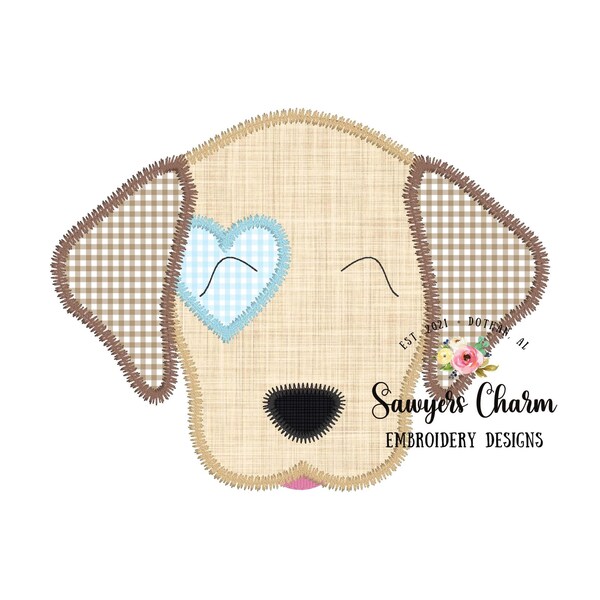 Lab Applique Design - Etsy