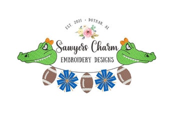 Sports Bunting Embroidery Design - Etsy