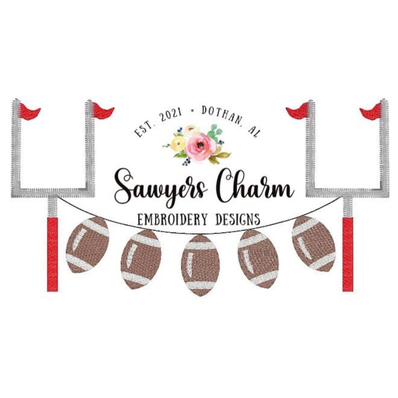 Sports Football Field Goal Bunting Banner Machine Sketch Fill Design ...