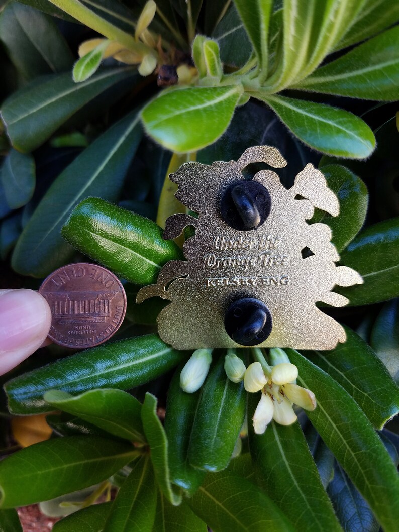 Under the Orange Tree Enamel Pin - Etsy