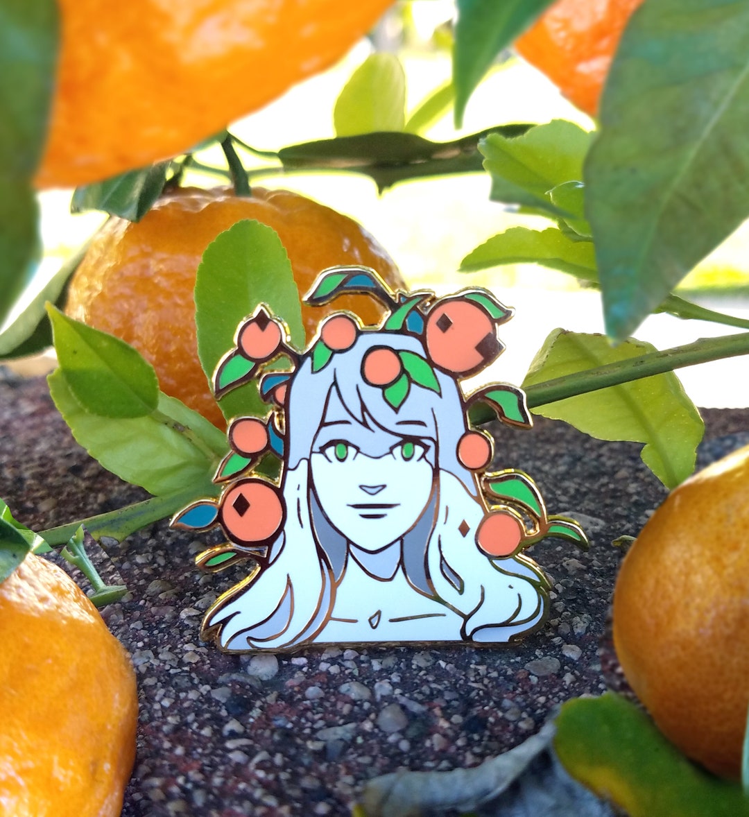 Under the Orange Tree Enamel Pin - Etsy