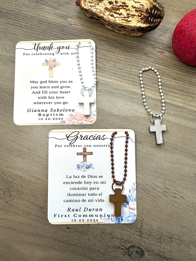 Cross Favors for Baptism, First Communion, Christening, Recuerdos De ...