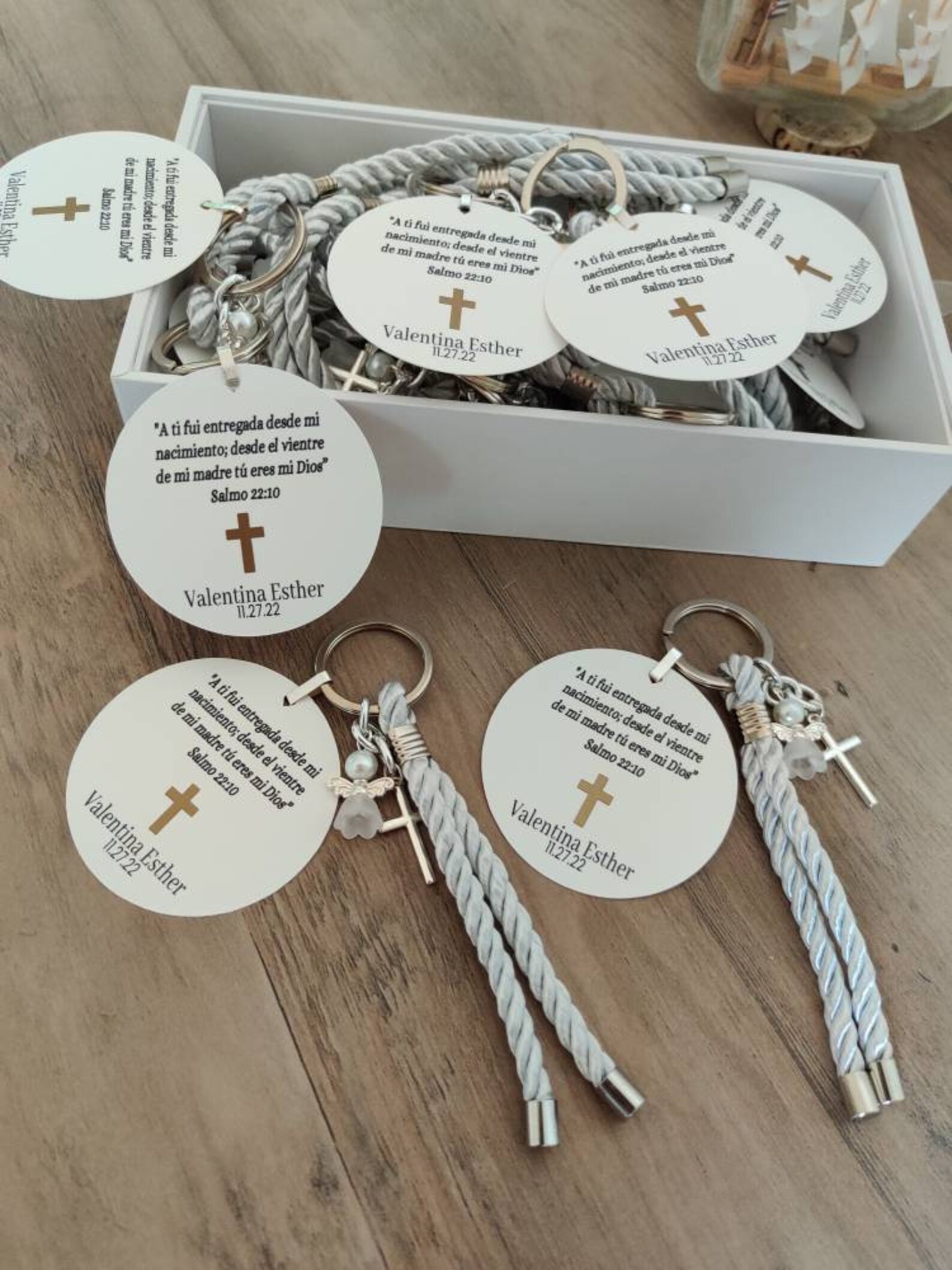 12 Pcs Keychains Baptism Favors First Communion Christmas - Etsy