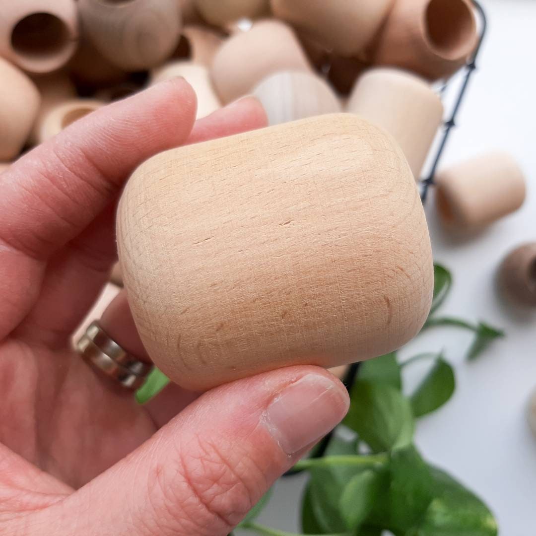 Extra Large Wood Beads/ unique beads hand turned solid wood | Etsy