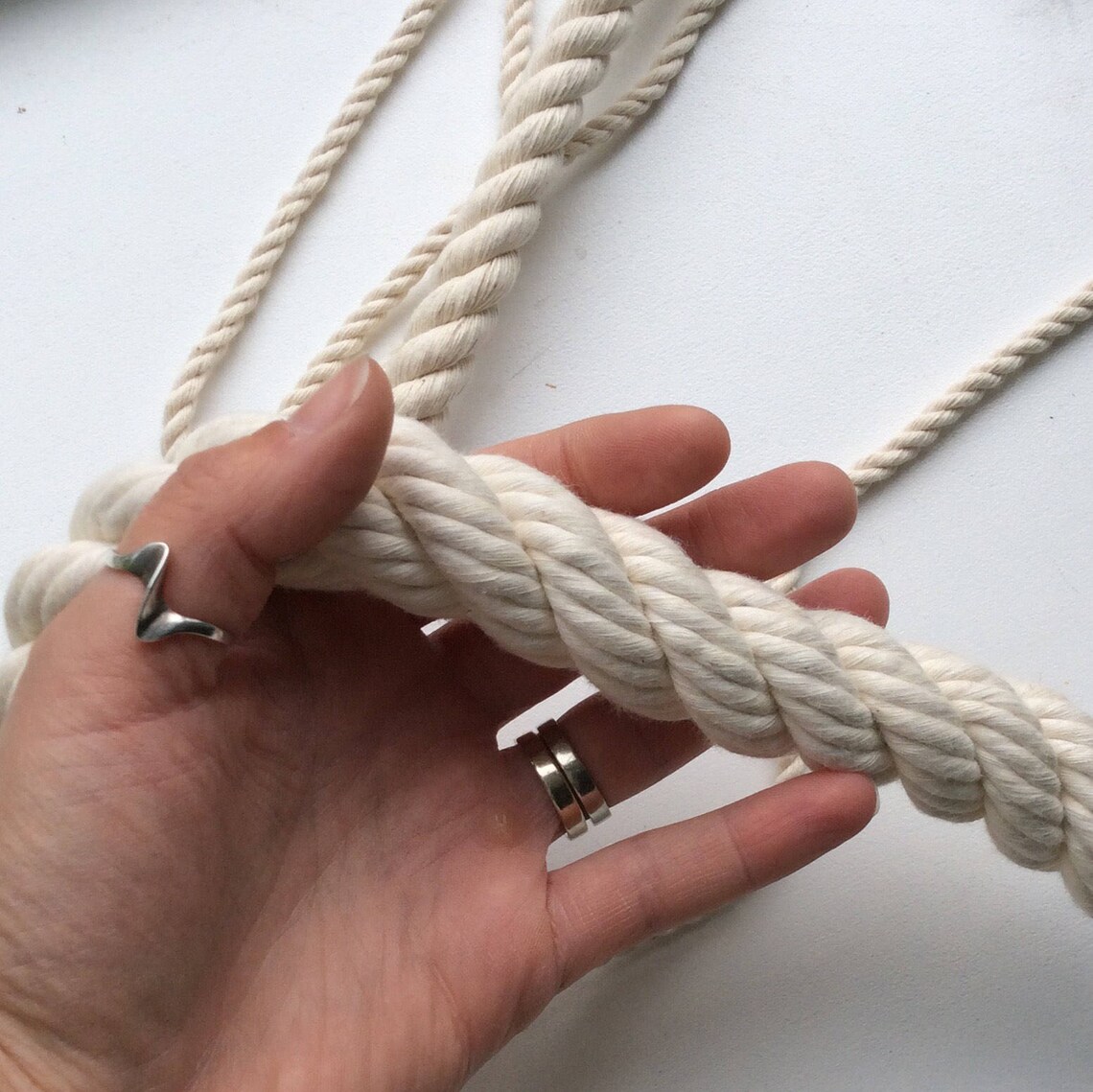 1 inch thick Cotton Rope/ 5 feet craft supplies nautical | Etsy