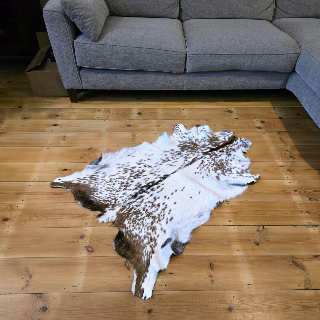 GOAT HIDE RUG - Goat Rug, Genuine Goat Skin Rug, Leather Rug Decor ...