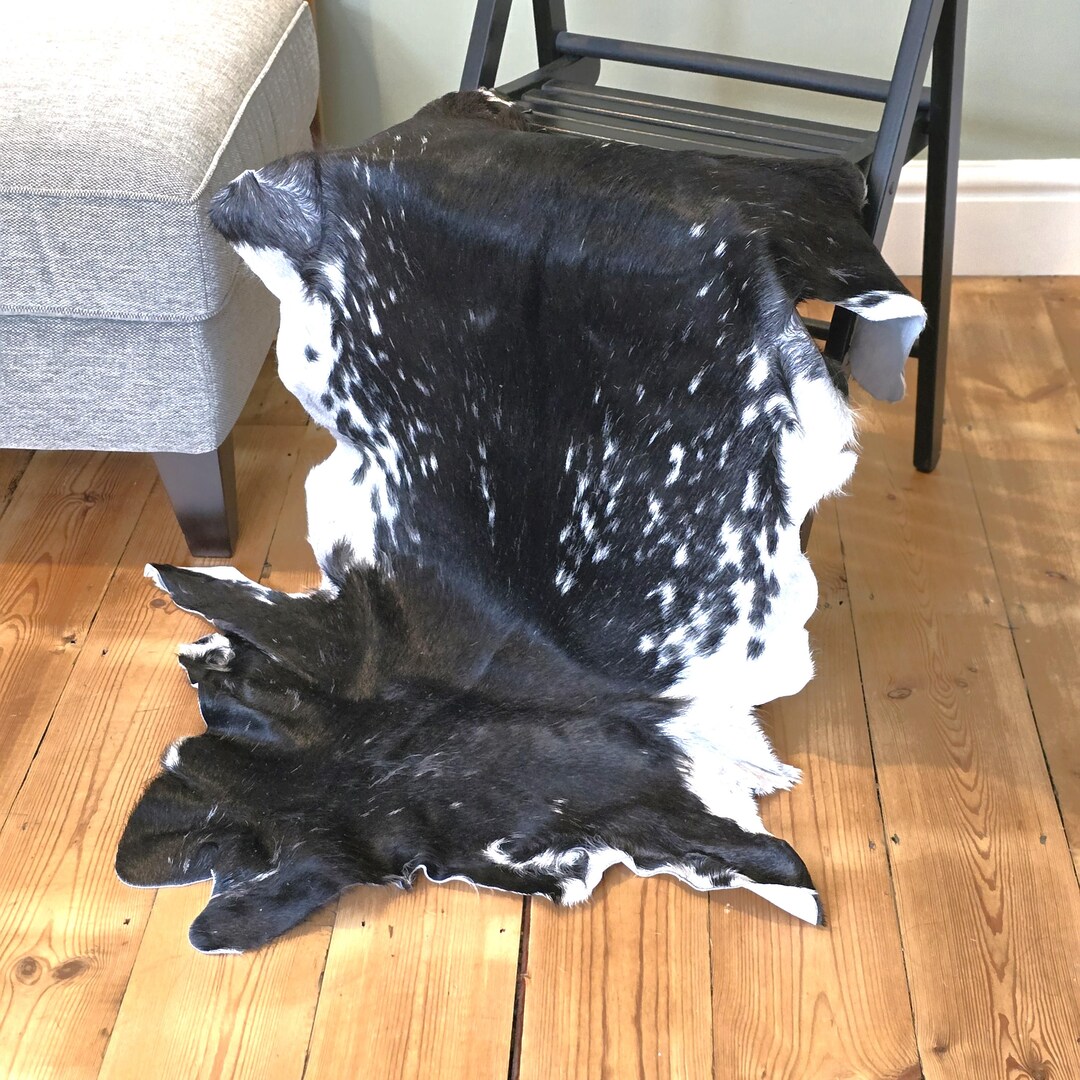 GOAT HIDE RUG Goat Rug, Genuine Goat Skin Rug, Leather Rug Decor, Brown ...