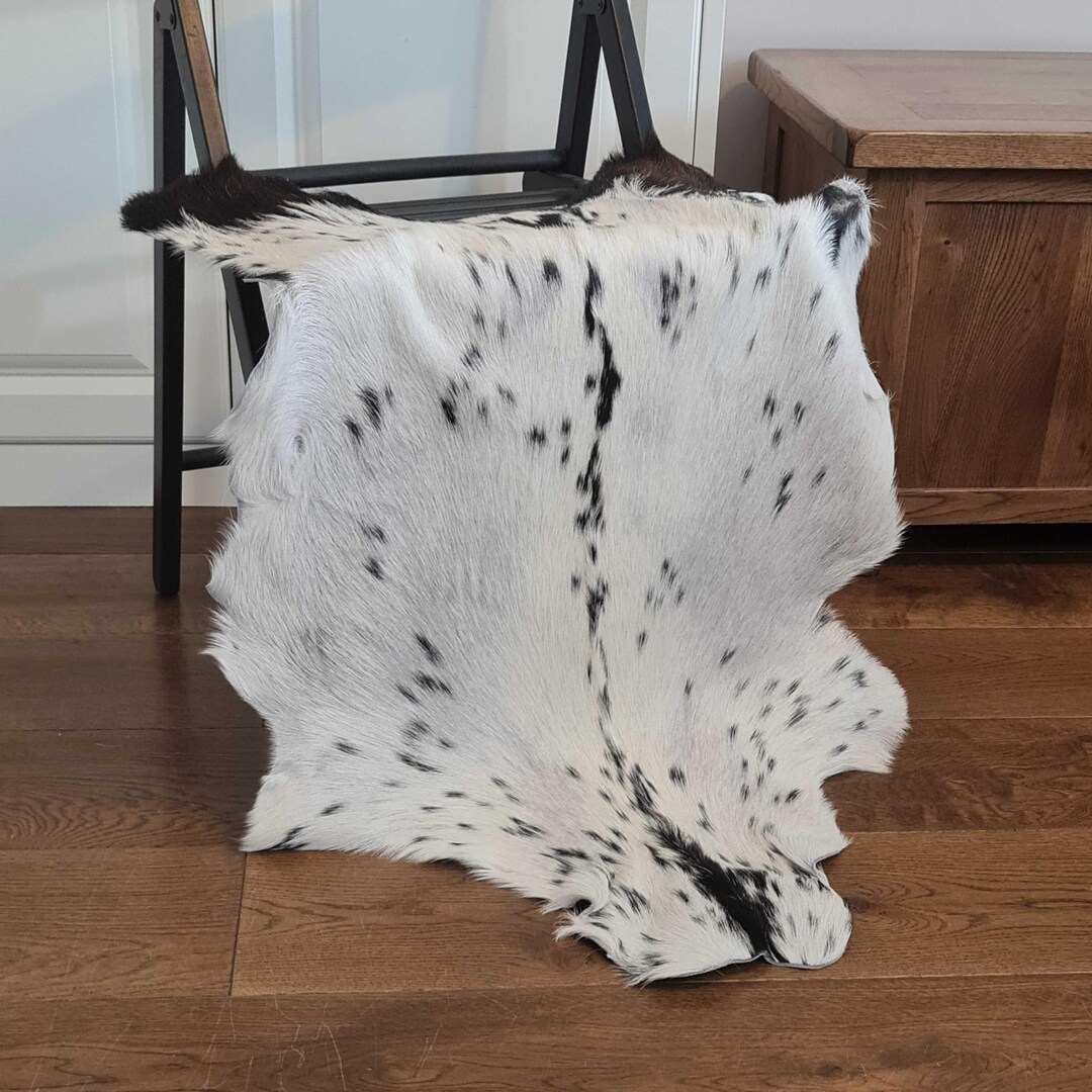 GOAT HIDE RUG - Goat Rug, Genuine Goat Skin Rug, Leather Rug Decor ...