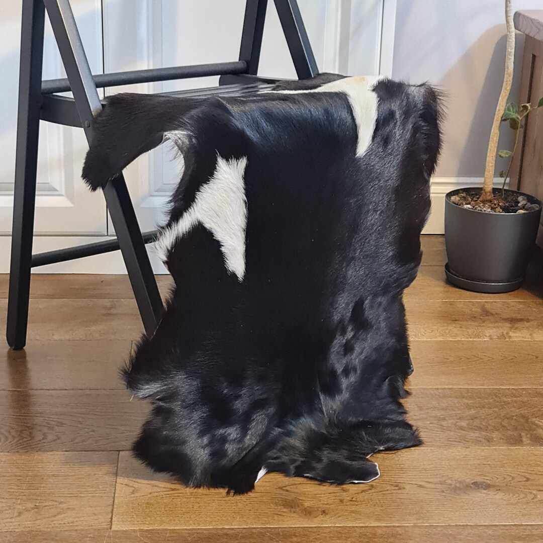 GOAT HIDE RUG - Goat Rug, Genuine Goat Skin Rug, Leather Rug Decor ...