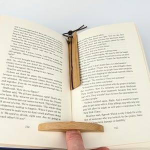 Handmade Oak and Resin Bookmark and Page Holder Gift Set - Etsy