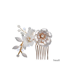 Ceramic Flower Combs Gold Comb Decorative Comb Bridal - Etsy