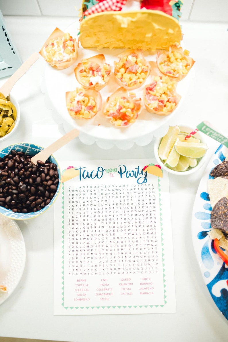 Taco Tuesday, Taco Night Printable Bundle, Cinco De Mayo Party Decor ...