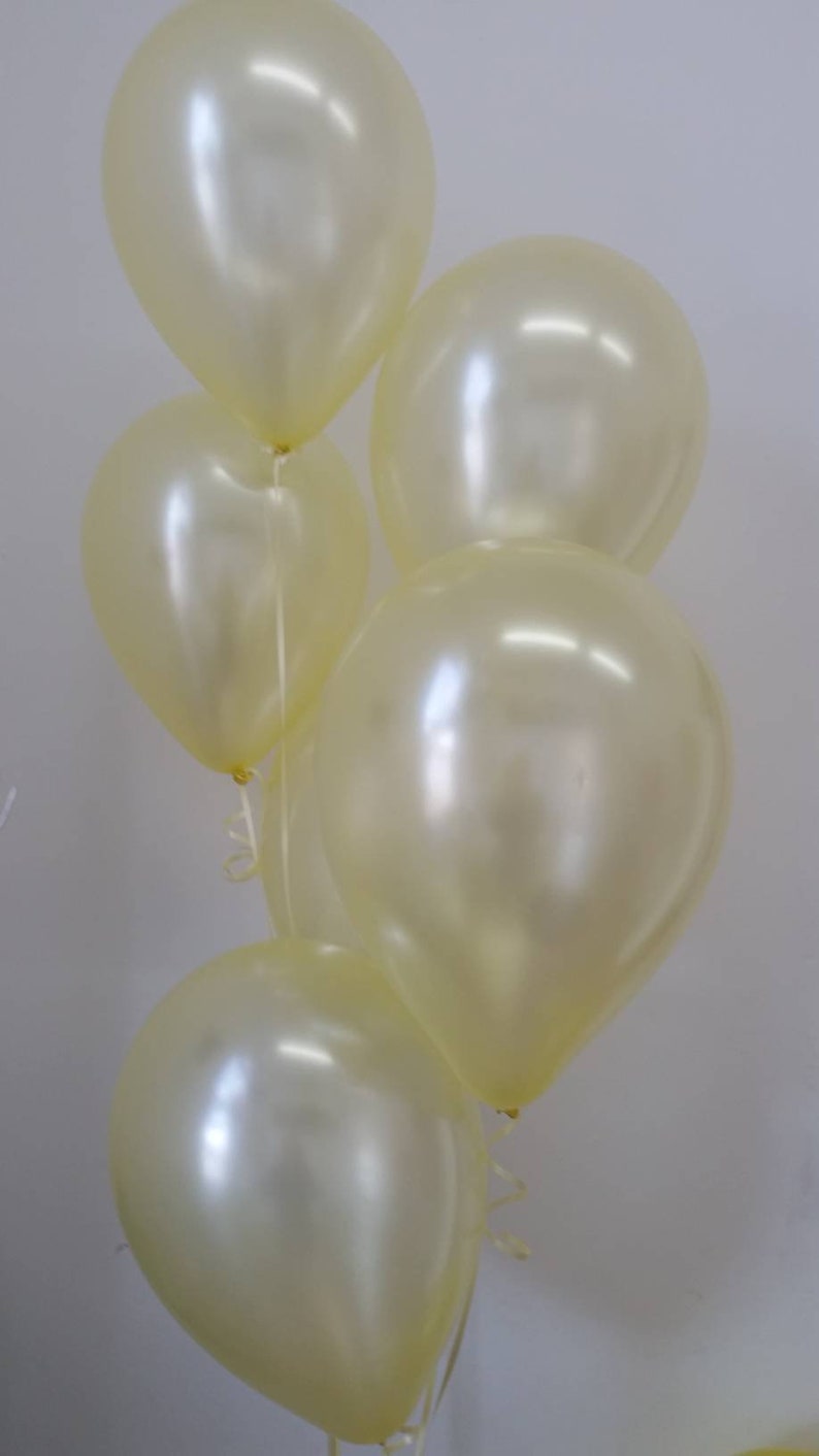 Pearl Yellow Balloons Yellow Balloons Balloons Soft Yellow | Etsy