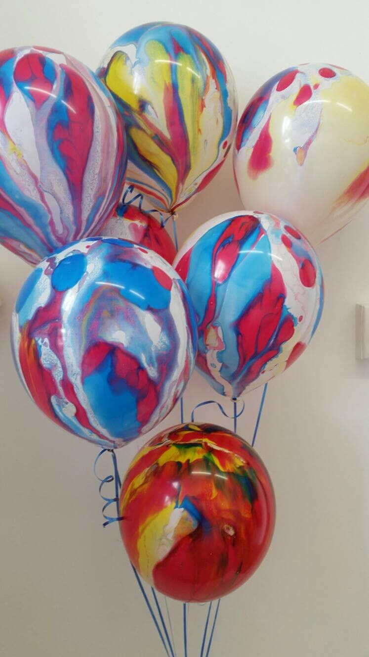 Marble Balloons stunning mixed colour effect on a balloon | Etsy