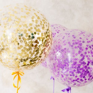 Giant Confetti Balloons, Clear Giant Confetti Balloons, Confetti ...
