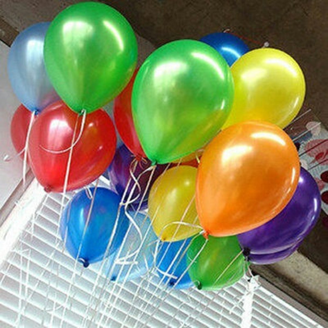 Bright Mix of Balloons, Metallic Assorted Balloons, Bright Balloon ...