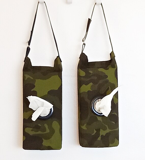 Hanging Camo Tissue Box Cover Napkin Holder Green Camo Fabric - Etsy