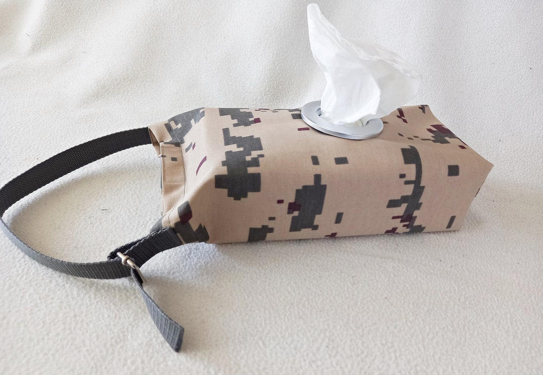 Hanging Desert Camo Tissue Box Cover Napkin Holder Camo Fabric ...