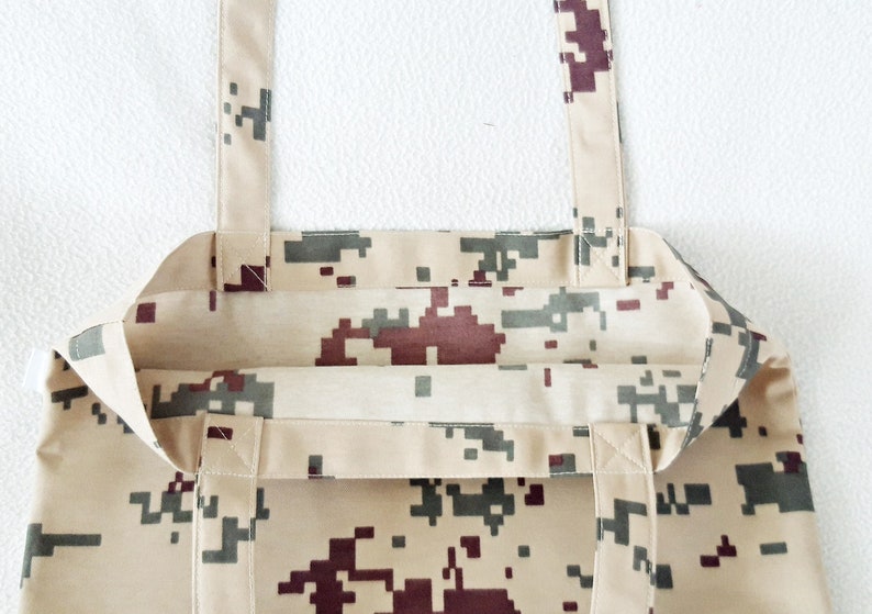 Camo Tote Bag Camouflage Shopping Bag Book Bag ECO Reusable - Etsy