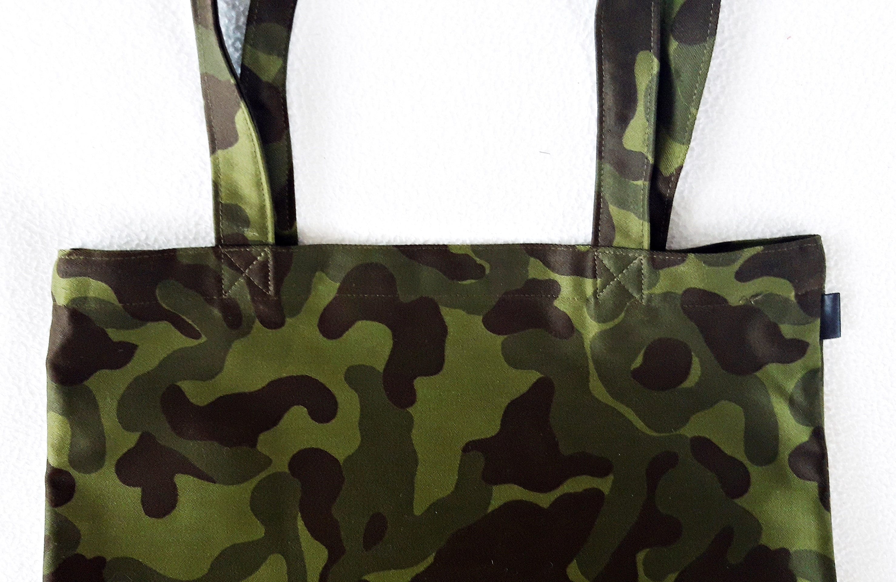 Camo Tote Bag Camouflage Shopping Bag Book Bag ECO Reusable - Etsy