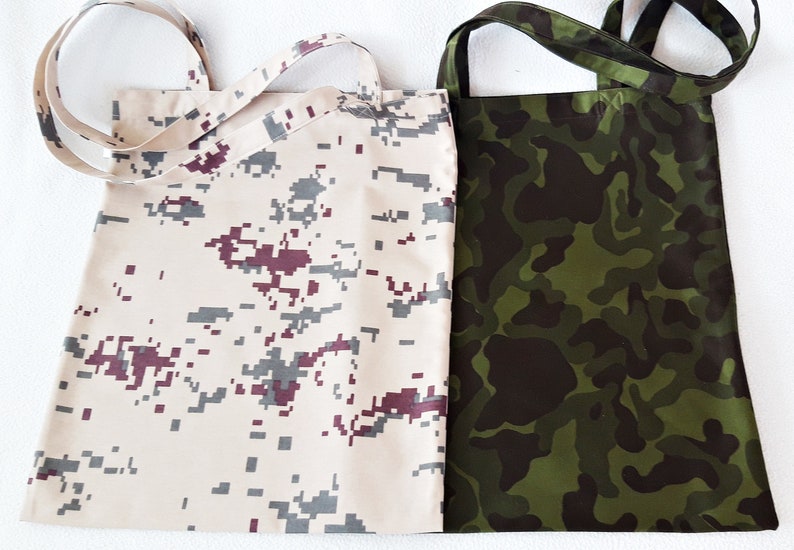 Camo Tote Bag Camouflage Shopping Bag Book Bag ECO Reusable - Etsy