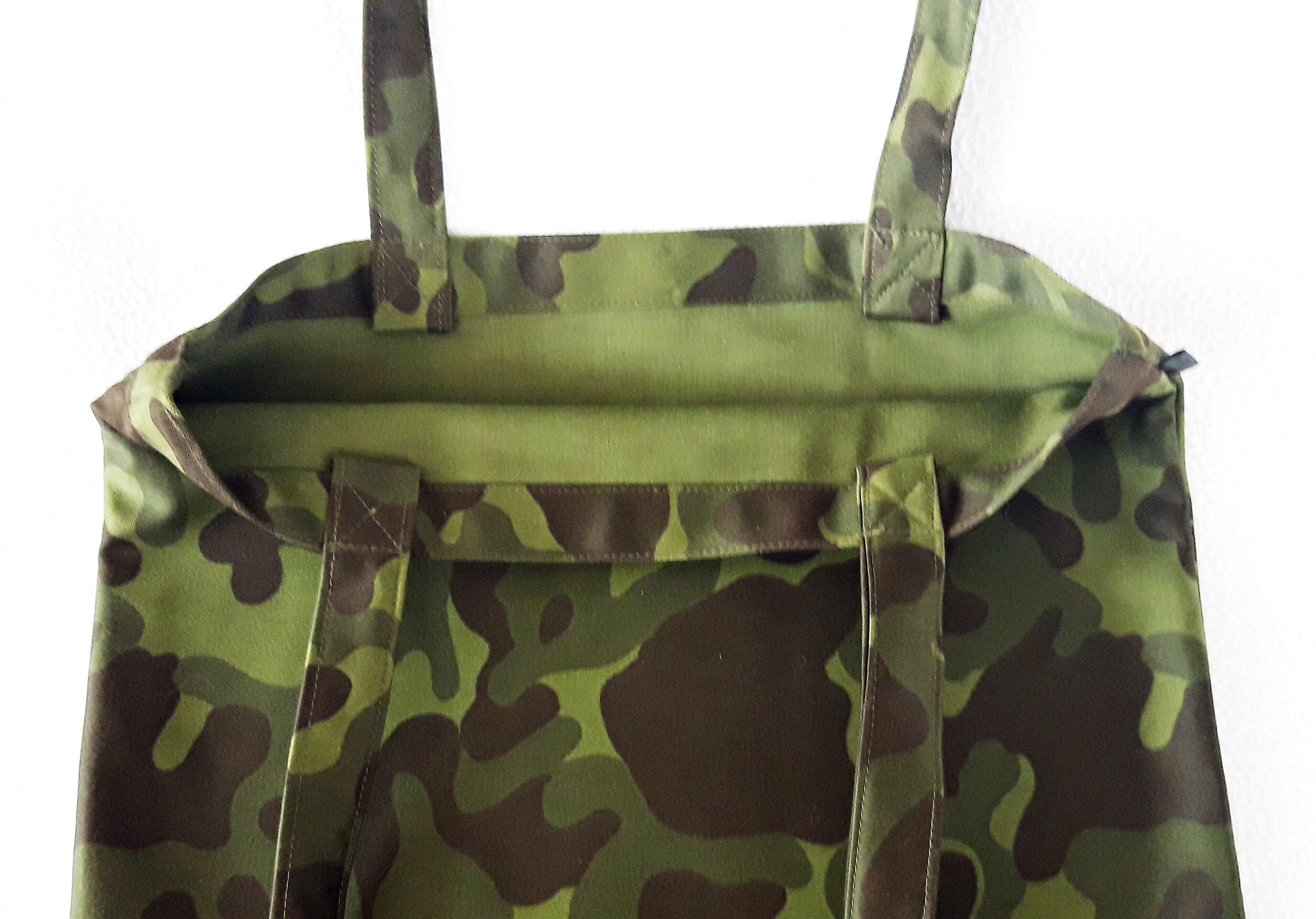 Camo Tote Bag Camouflage Shopping Bag Book Bag ECO Reusable - Etsy
