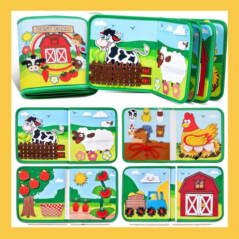 Enchanted Forest Felt Book: Educational and Fun Activities for Little ...